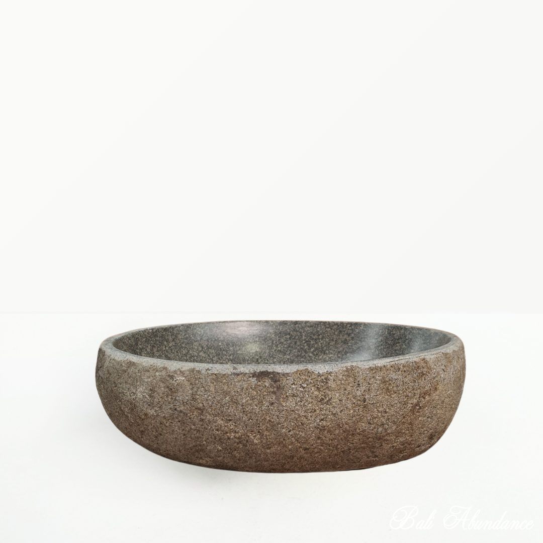 Grey Stone Bowl - Small – Bali Abundance