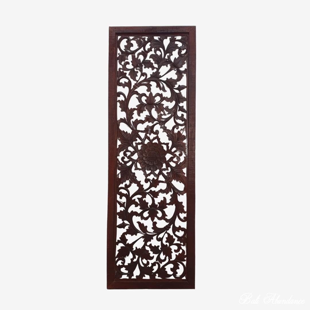 *Hand Carved Panel CHESTNUT 180 x 60 – Bali Abundance
