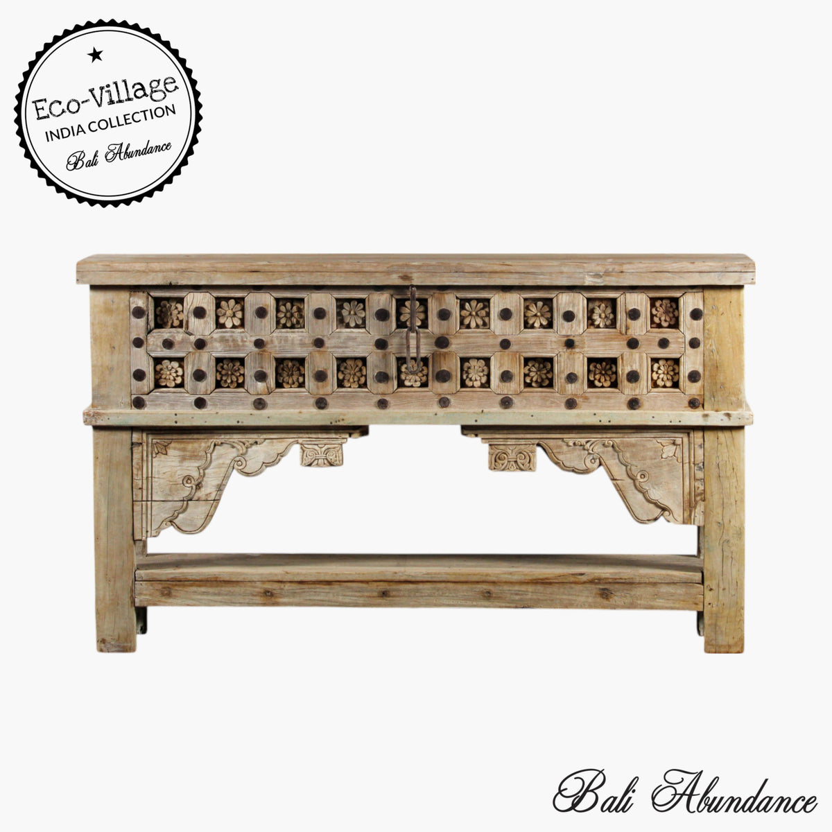 VINTAGE Indian Storage Box Console Table - Eco Village Collection ...